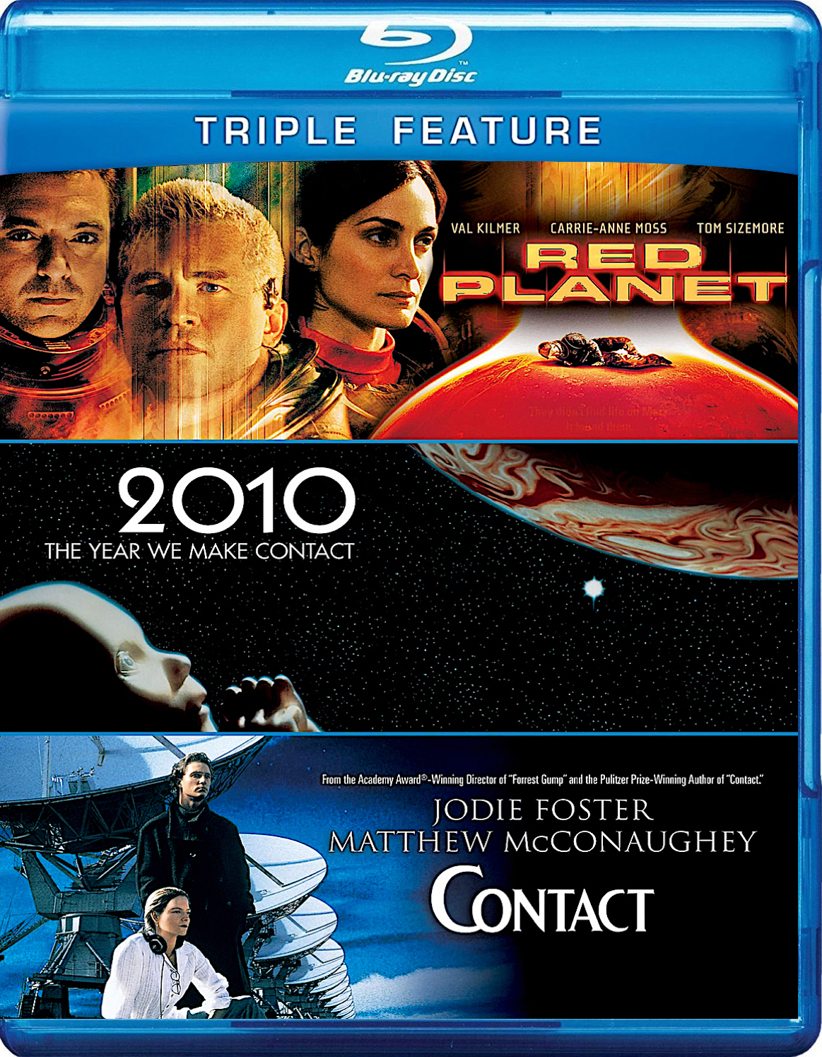 blu-ray and dvd covers: WARNER BROTHERS TRIPLE FEATURE BLU-RAYS