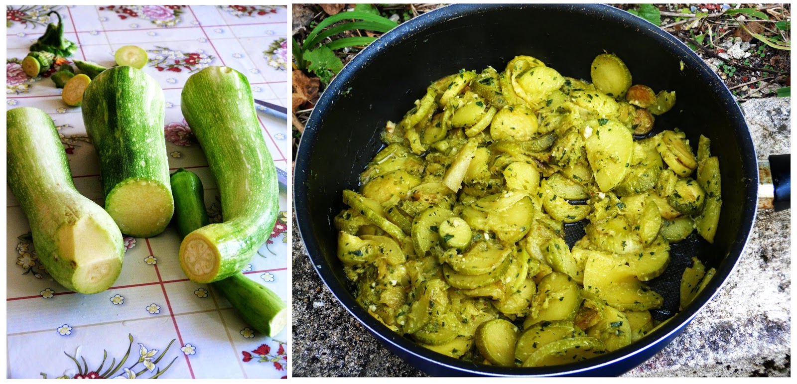 Ma Pignatta: Les fameuses courgettes trompettes