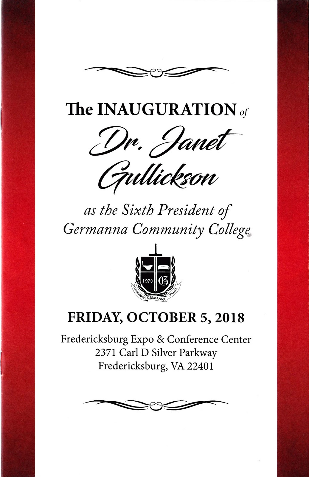Congratulations President Janet Gullickson and thank you for giving me ...