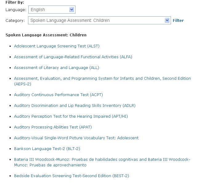 Schoolhouse Talk!: Directory of SLP Assessments