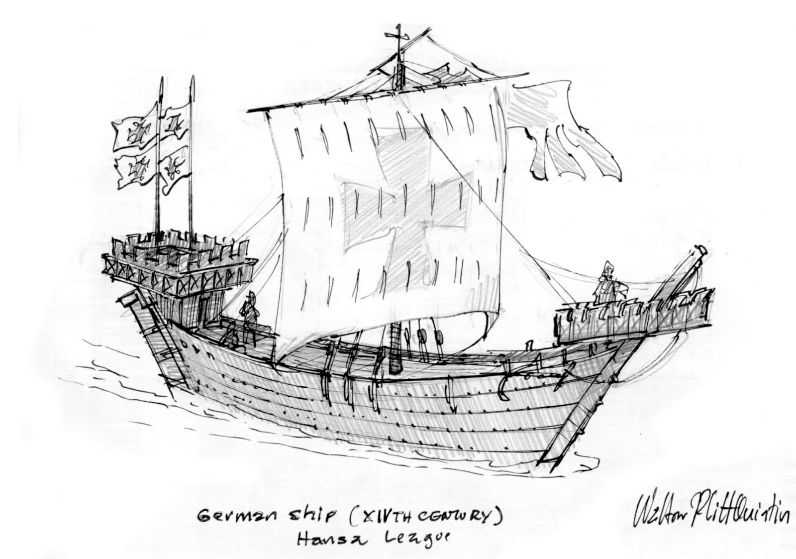 The scifi papers: German Hansa League XIV Century