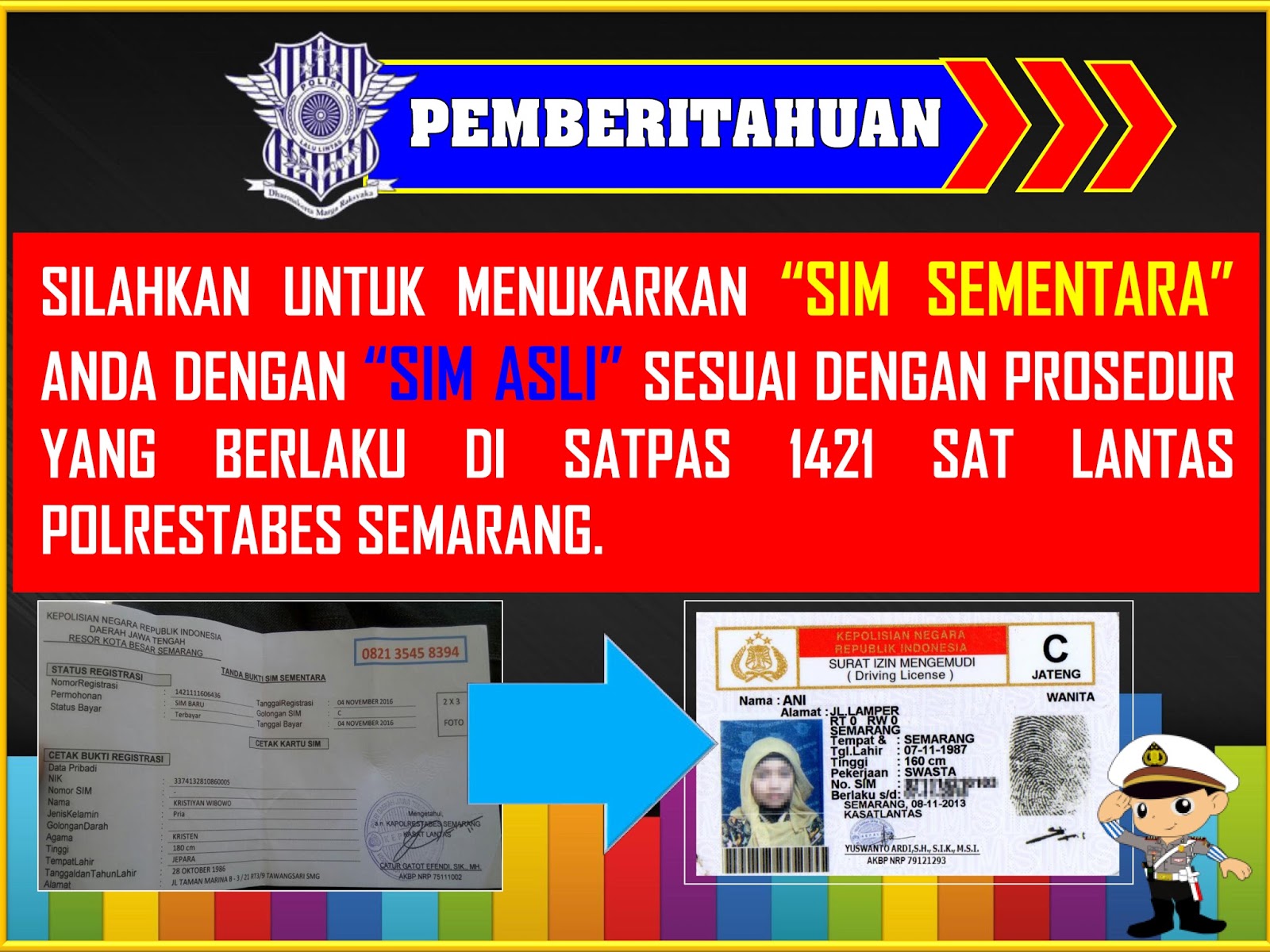 SAT LANTAS POLRESTABES SEMARANG: INFO LANTAS