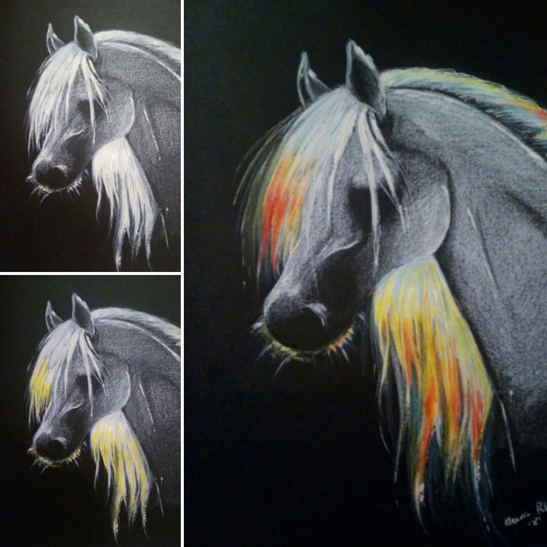 Saga o Ludziach Lodu w rysunkach: Rysunek na czarnej kartce, tym razem ...