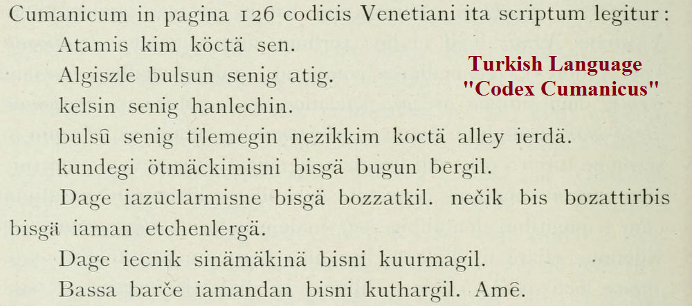 TARİH VE ARKEOLOJİ: Kipchak Cuman Turks in Europe and Codex Cumanicus