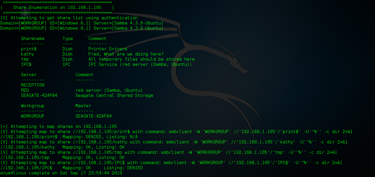 HackingDNA: SMB ENUMERATION