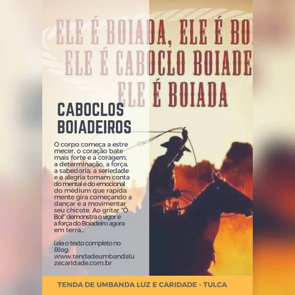 Boiadeiros na Umbanda - Tenda de Umbanda Luz e Caridade - Tulca