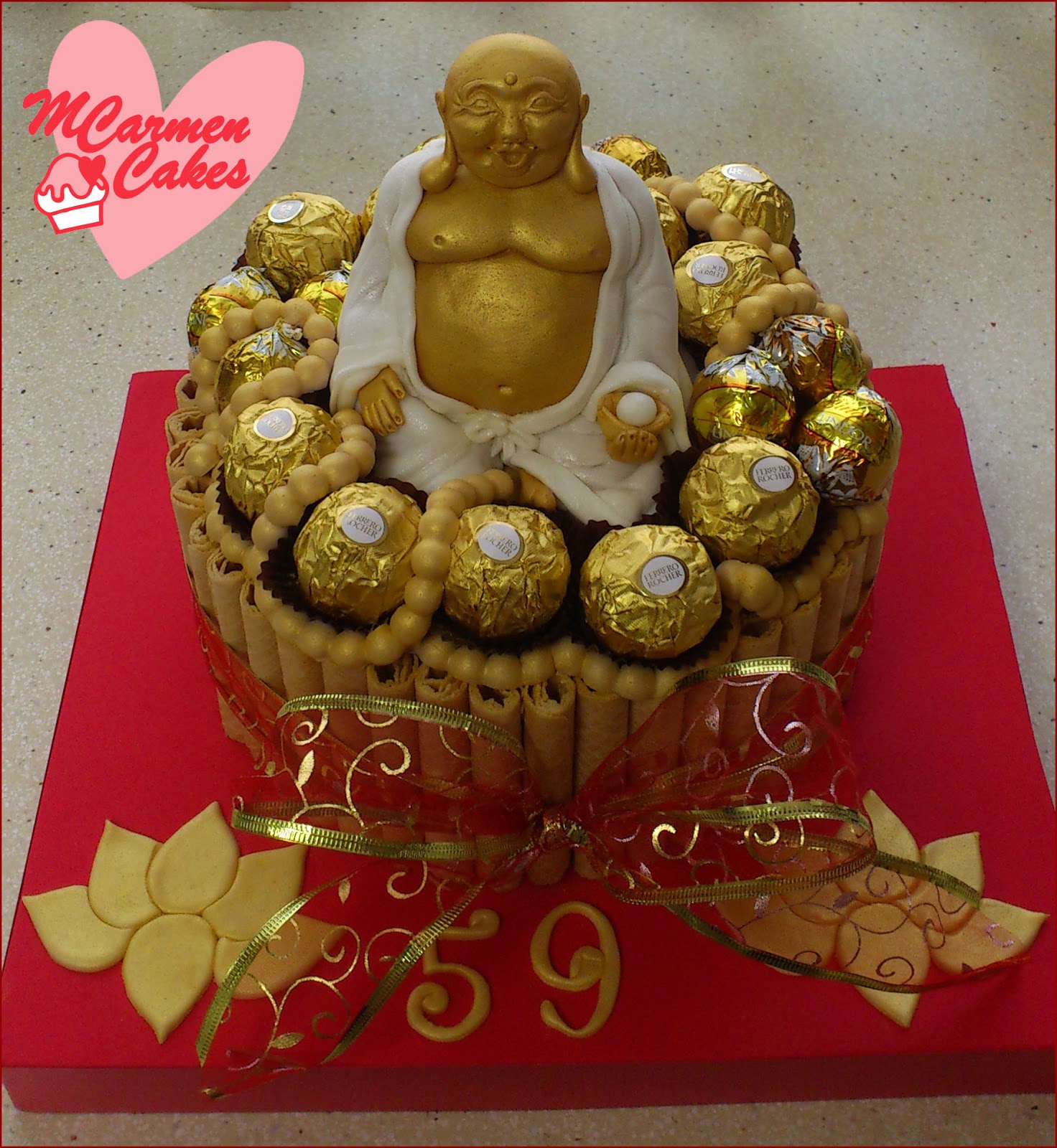 MCarmen Cakes: Mini Tarta Buda de la Suerte.