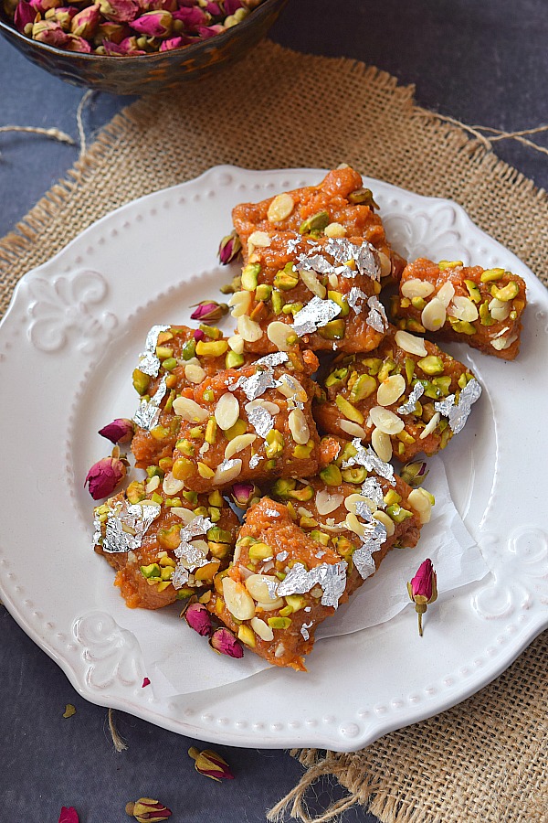 Gajar Ki Burfi / Carrot Fudge | Savory Bites Recipes - A Food Blog with ...