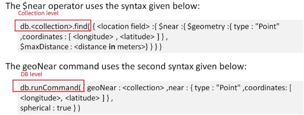 MongoDB: 7. MongoDB : GEO JSON & Geospatial Index