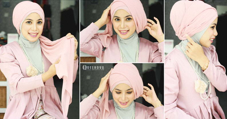 Tutorial Hijab Turban Modern Paling Kekinian - Cara Memakai Jilbab