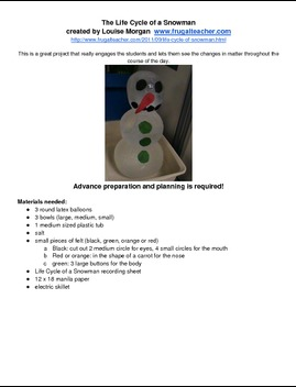 Louise Morgan: The Life Cycle of a Snowman