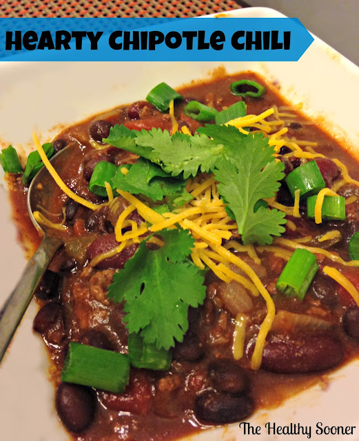 The Healthy Sooner: Weekend Update and a Chipotle Chili Recipe