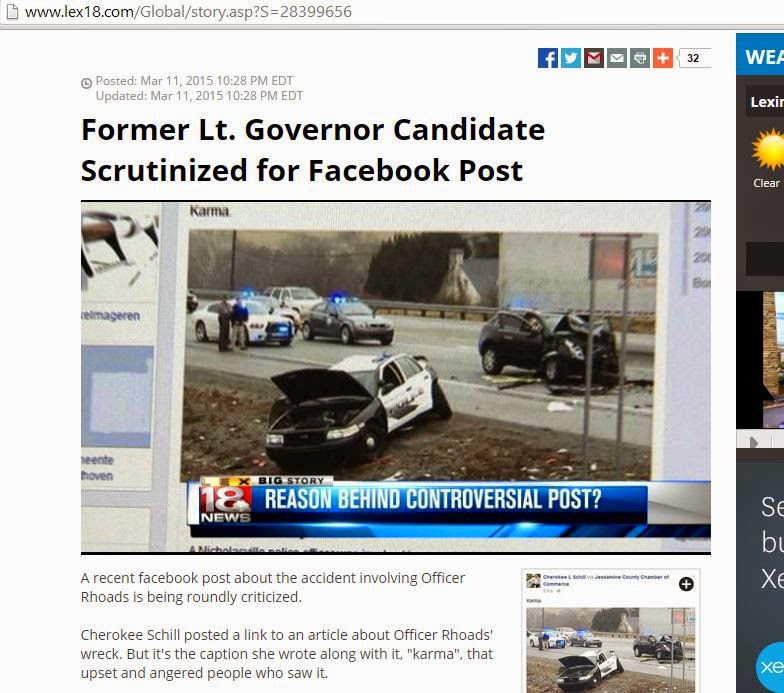 The Young/Masters 4 Governor, 2015 Blog: KSP Michael Hatler Arrested Me ...
