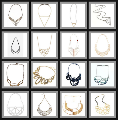 JEWELRY: Geometric Cut-Out Necklaces