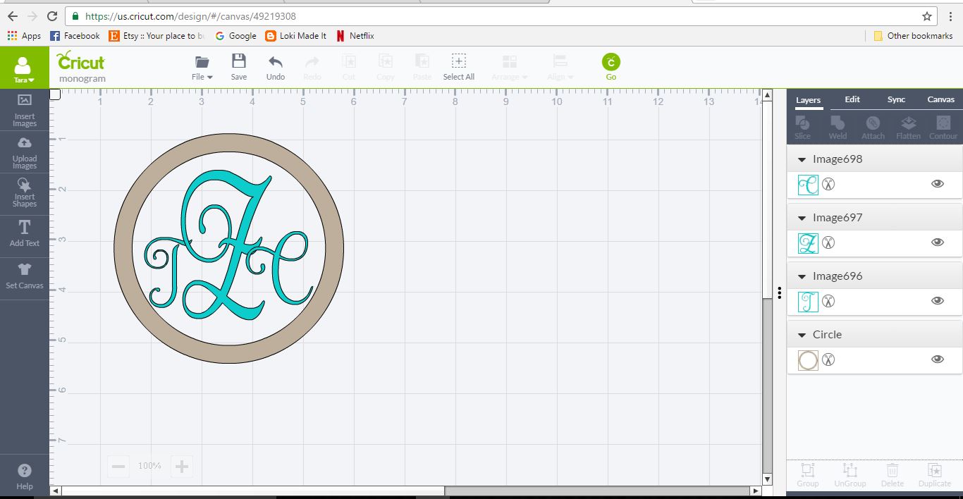 How To Make A Monogram In Cricut Design Space | Design Bundles
