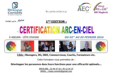 RHOPE CONSEILS-Le blog: Formation "CERTIFICATION ARC-EN-CIEL