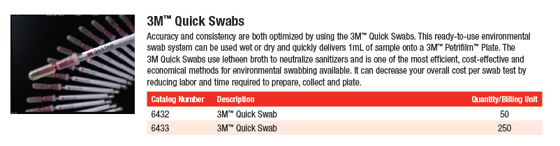 WAHANA HILAB INDONESIA 3M Food Safety Product: 3M Quick Swabs