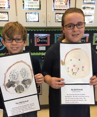 Third Grade's a Charm: Similes & Metaphors Self-Portraits