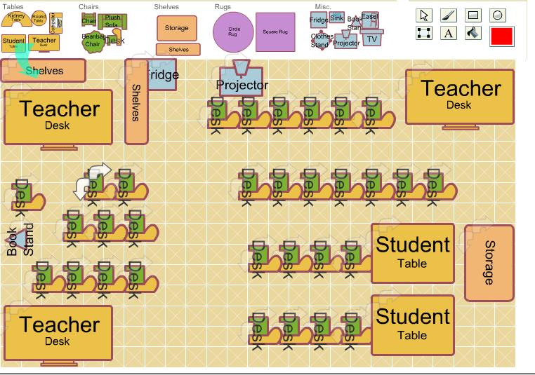 Technology and Classroom Management: Room Arrangement 1 and 2