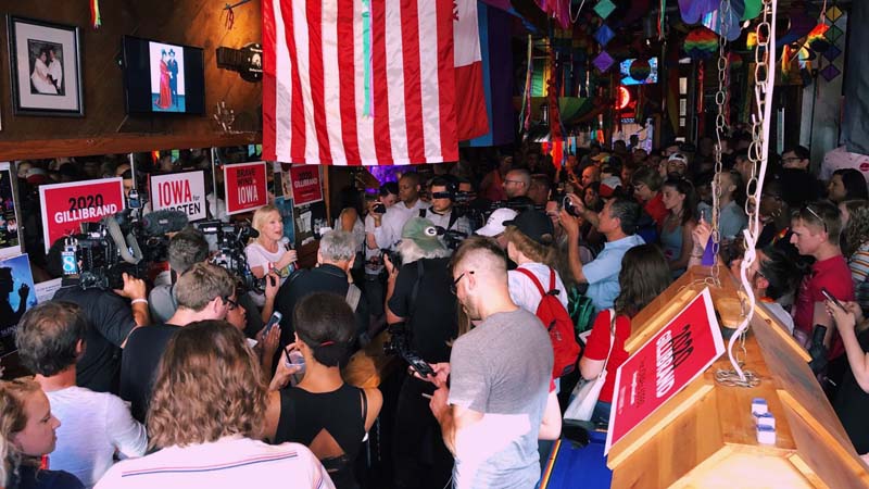 Kirsten Gillibrand Serves Drinks At Iowa Gay Bar For Pride Weekend ...