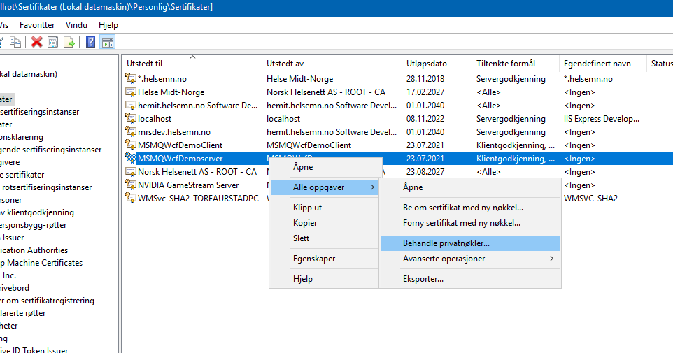 Coding Grounds: Using MSMQ with WCF and message security