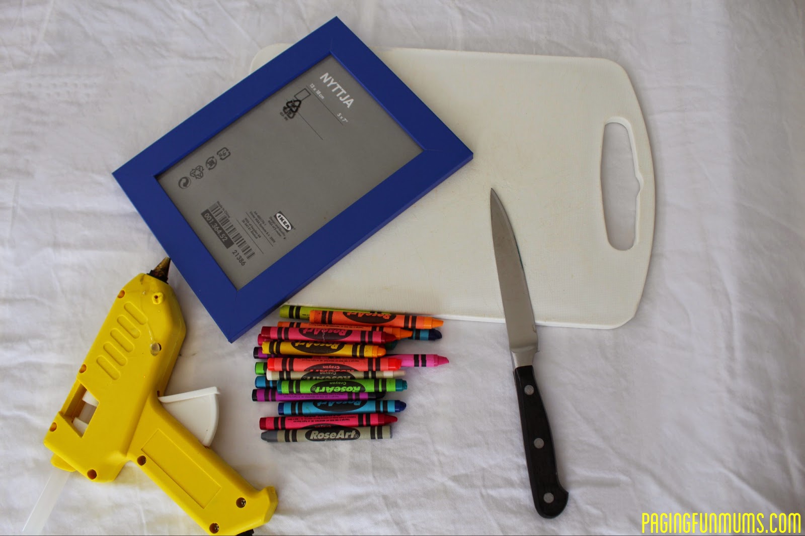 Crayon Picture Frame | Munchkins and Mayhem