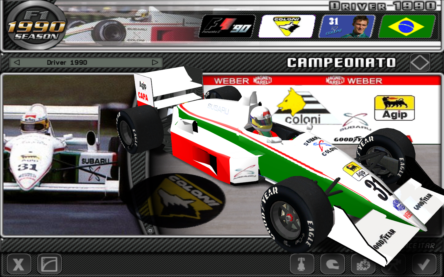 F1 Challenge BRASIL: F1 1990 JG