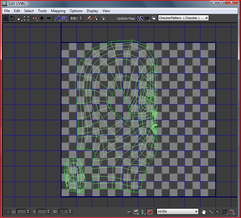 Virtual Environments 3D Head: UVW Mapping