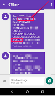 Naira GTBank MasterCard Conversion standard - Techsolutions