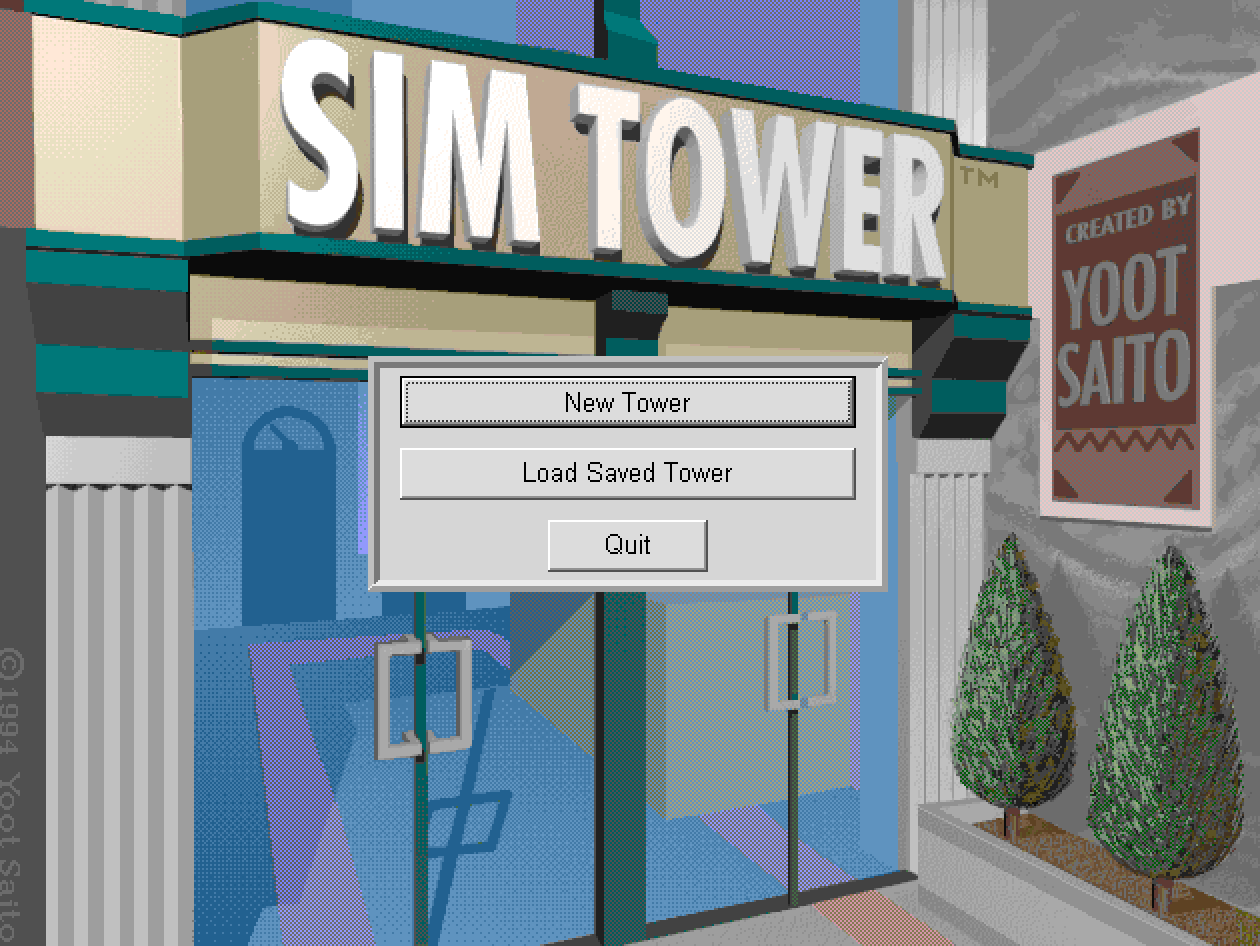 Juegos Viejunos: Sim Tower (Maxis / OPeNBooK 1994) para PC/MAC