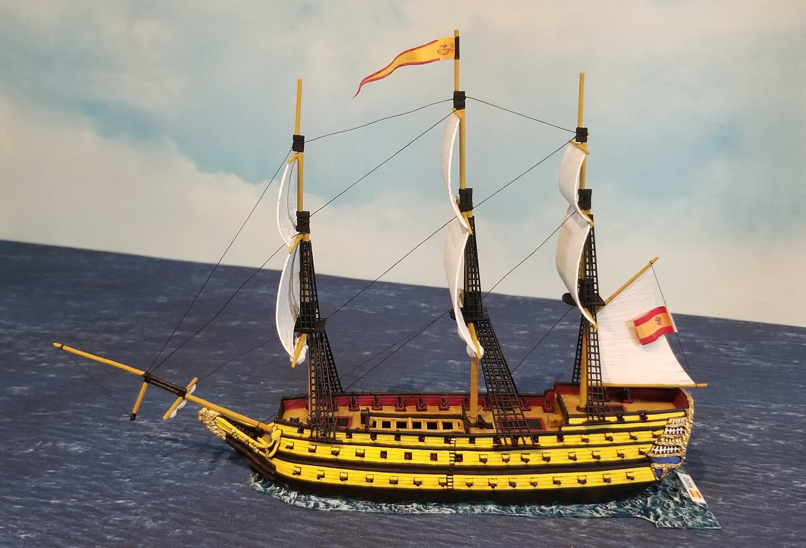 Jay's Wargaming Madness: Trafalgar Project - The Spanish Fleet Sails!