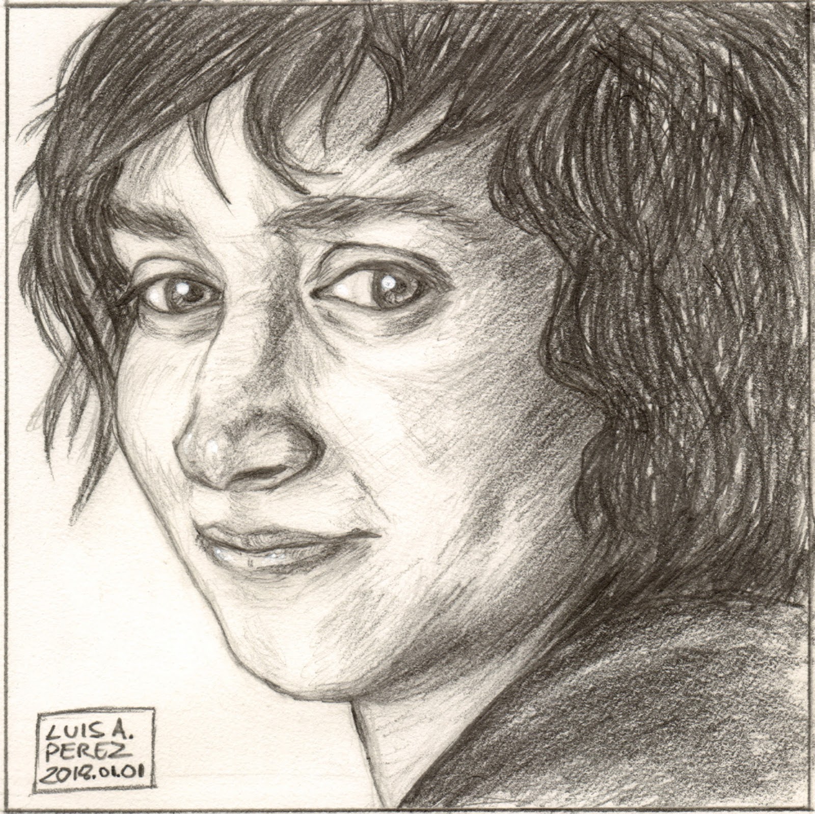 Luis A. Perez - Illustration: Frodo Baggins - Daily Drawing 2018.