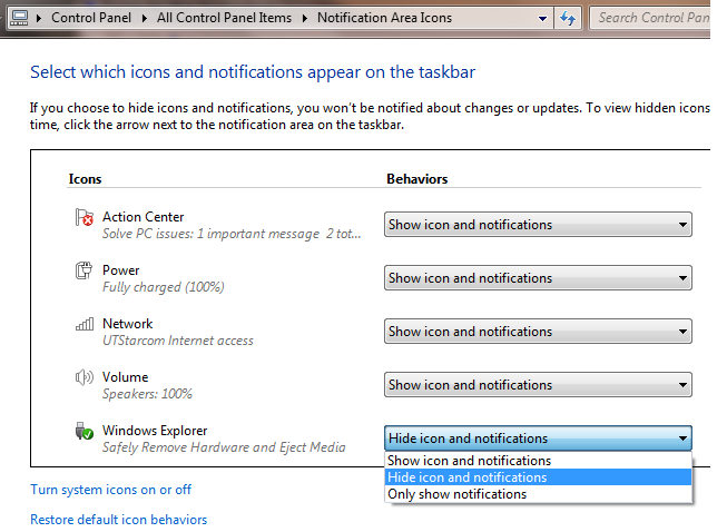 Donanımı Güvenle Kaldır Ve Medyayı Çıkar ( Yardım)