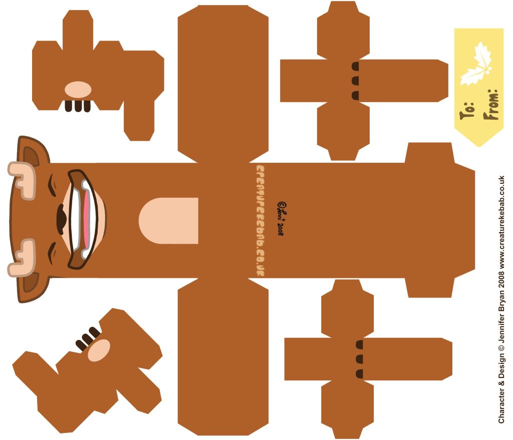 Adel's Book: Cube Paper Craft Some Cute Characters