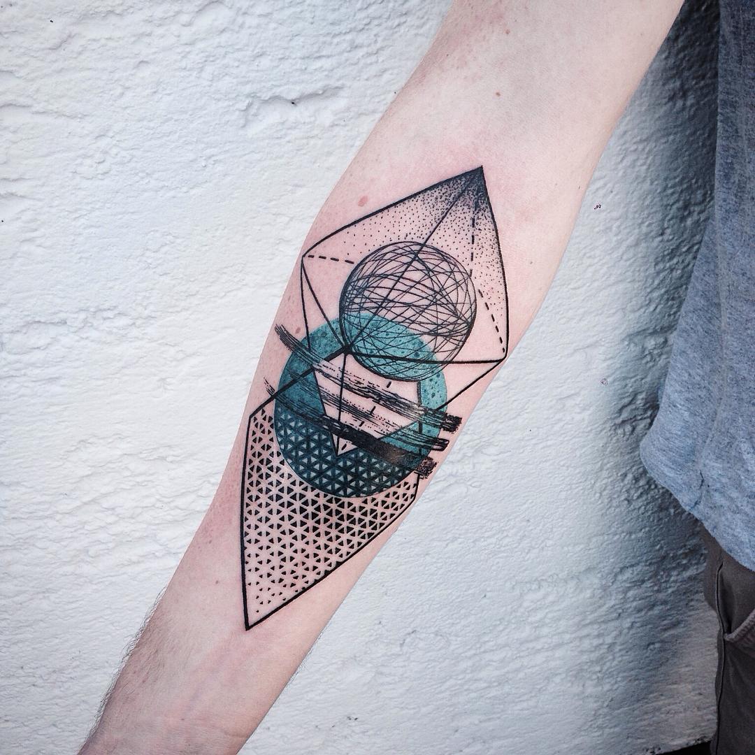 Geometric tattoos, 40 ejemplos de tatuajes geométricos