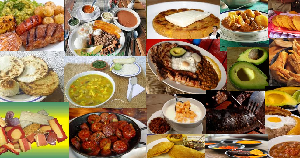 Comida Típica en las Regiones del Ecuador.