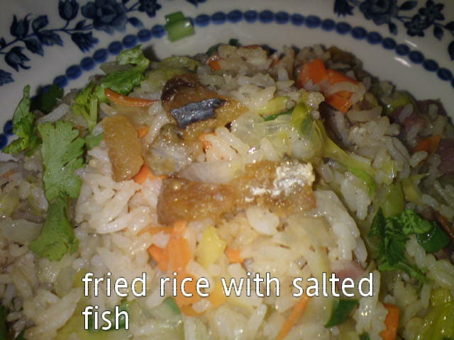 Cooking Pleasure: Fried Rice With Salted Fish