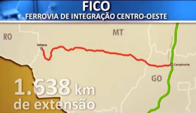 Planeta Ferrovia: FICO - Ferrovia de Integração Centro-Oeste