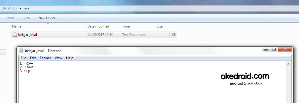 Belajar Menulis Isi File Txt Dengan Formatter Di Jadwal Java - Java ...