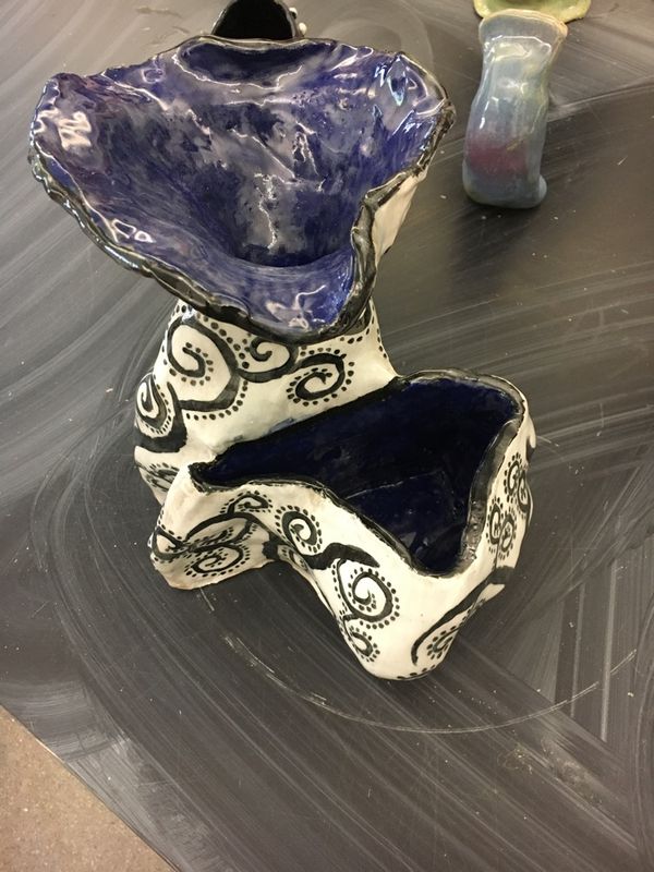 Clay shares: Abstract coil nature project