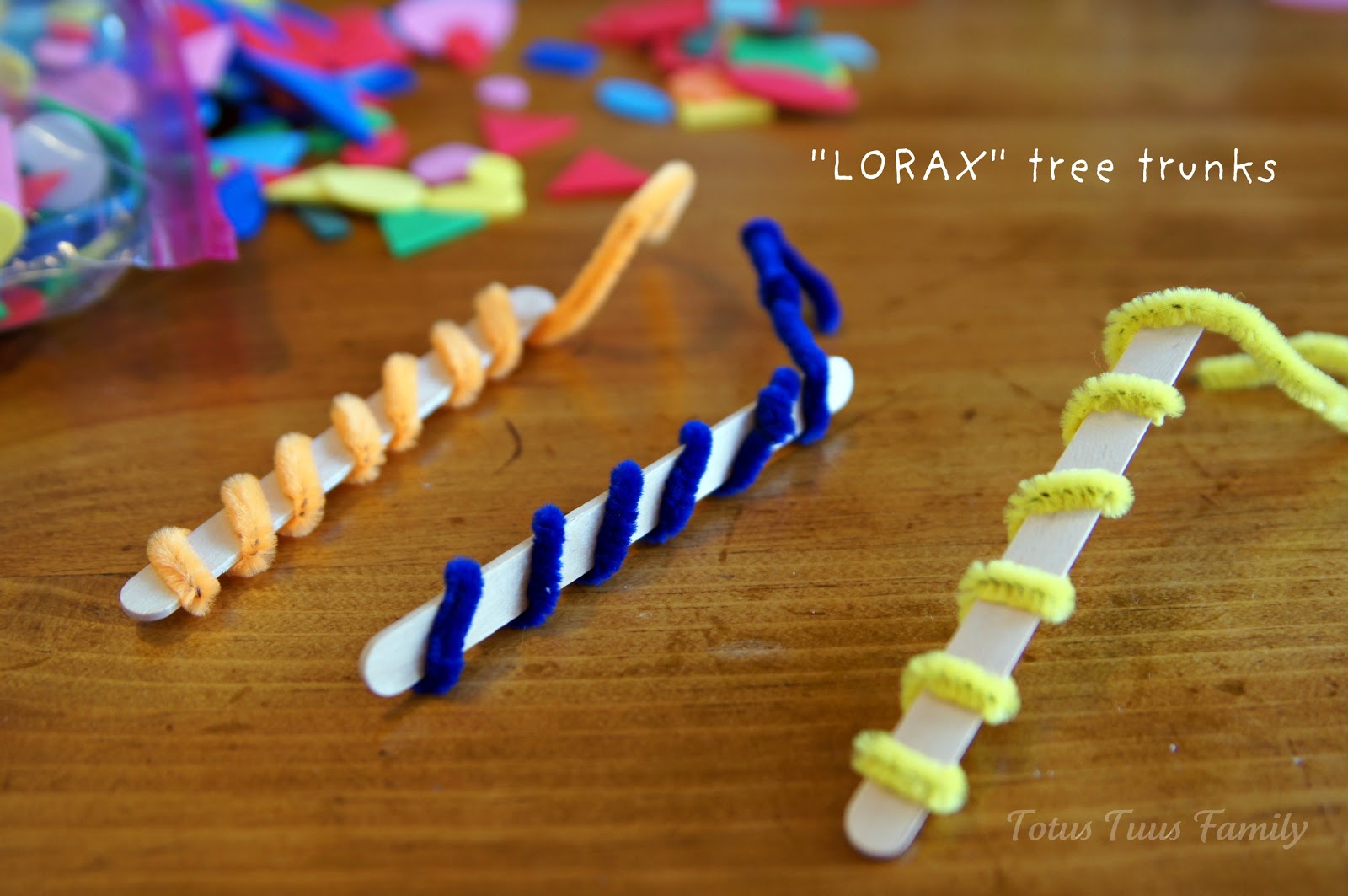 We Made A Lorax Tree Craft! - Totus Tuus Family & Catholic Homeschool
