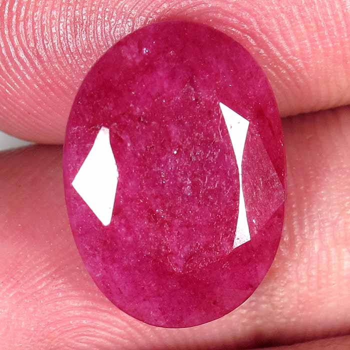 TERJUAL Batu Permata Ruby Afrika Alami Merah Darah Oval 6.60Ct ...