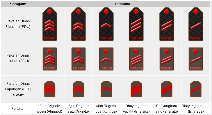 Tanda Pangkat POLRI - TozSugianto
