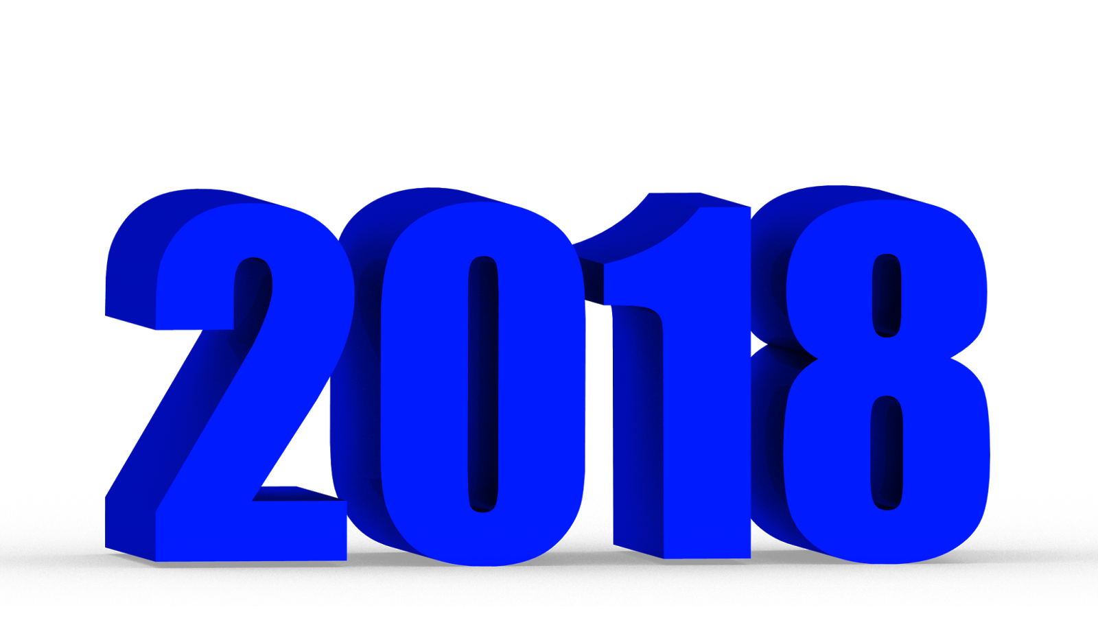 HAPPY NEW YEAR 2018 TEXT PNG