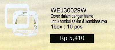 Saklar Panasonic: Cover Dalam dengan Frame Panasonic WEJ30029W