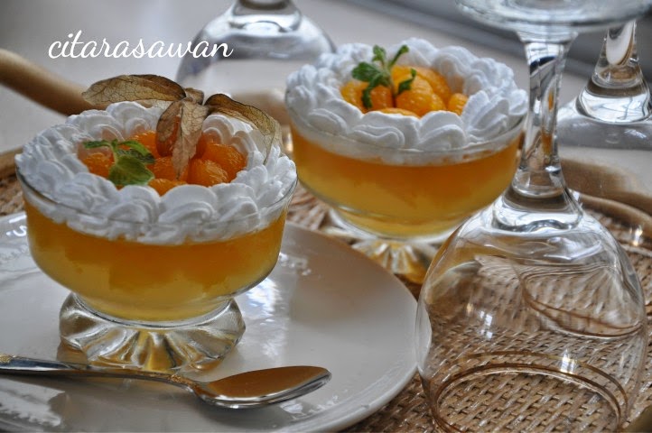 Puding Limau Mandarin ~ Resepi Terbaik