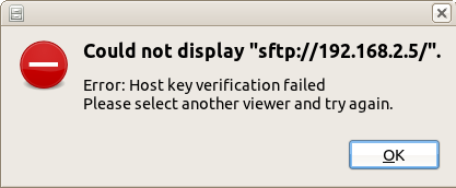 LinuXamination: Error: Host key verification failed