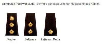 MPLTD - Kumpulan Ordnans: Pangkat Di Dalam Tentera Darat Malaysia