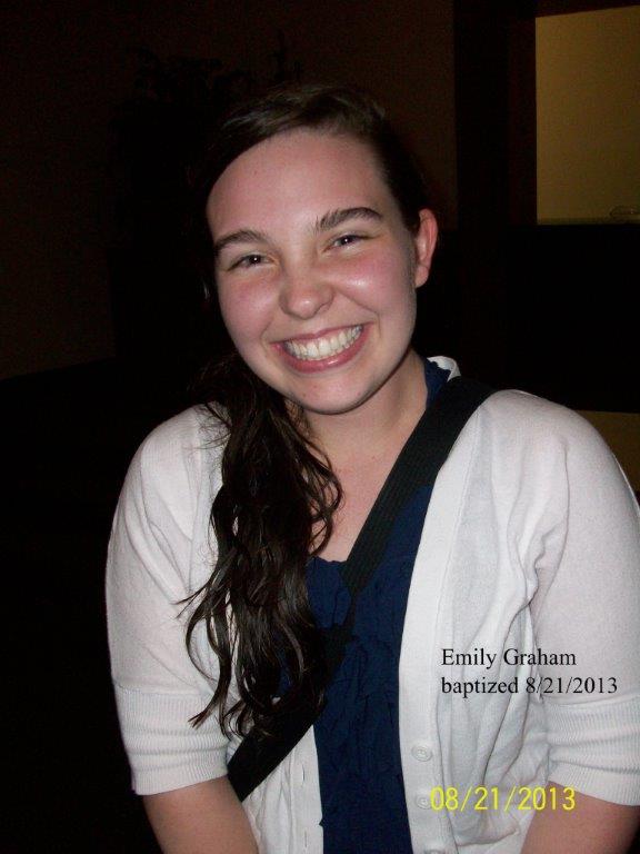 Church blog: Baptized into Christ! Emily Graham