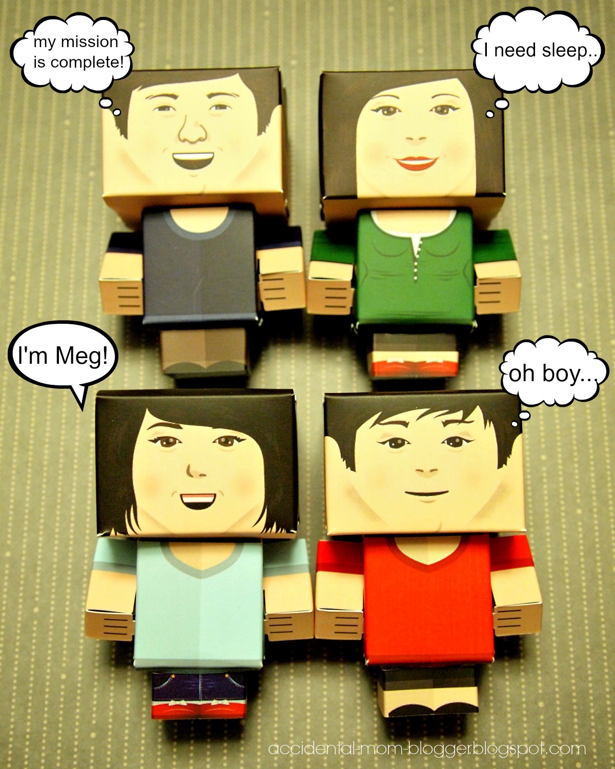 [Giveaway] Foldable Me - Minature Cardboard People |ABSOLUTELY Ade by ...